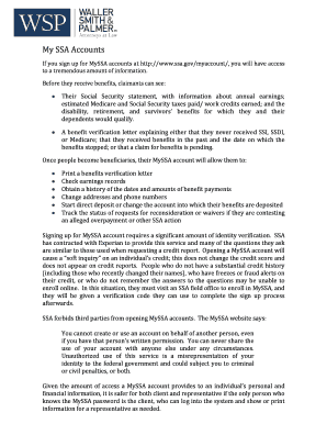 Fillable Online My SSA Accounts Fax Email Print - pdfFiller