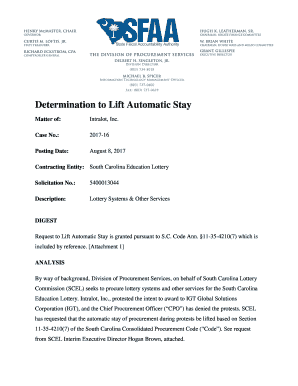 Fillable Online Determination to Lift Automatic Stay Fax Email Print ...