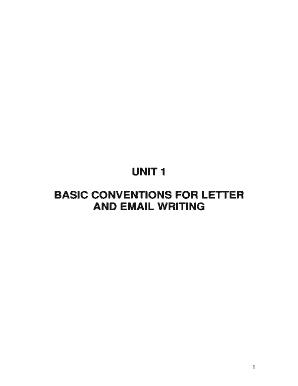 Fillable Online BASIC CONVENTIONS FOR LETTER Fax Email Print - pdfFiller