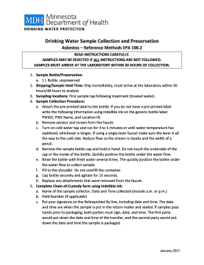 Fillable Online Asbestos Reference Methods EPA 100 Fax Email Print ...