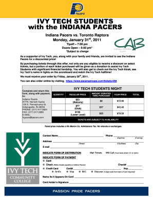 Fillable Online IVY TECH STUDENTS Fax Email Print - pdfFiller