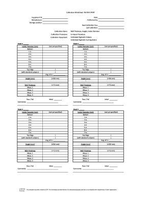 Fillable Online Calibration Worksheet: Gyratory Mold Fax Email Print ...