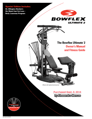 Fillable Online The Bowflex Ultimate 2 and Fitness Guide - Black Fax ...
