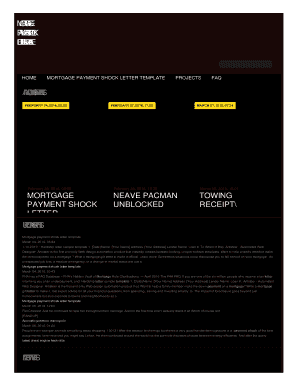 Payment Shock Letter Example - Fill Online, Printable, Fillable, Blank ...