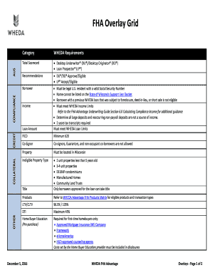 Fillable Online FHA Overlay Grid Fax Email Print - pdfFiller