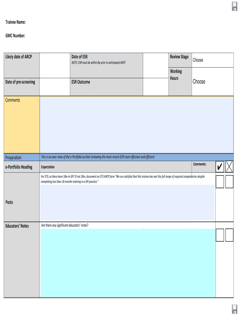 Fillable Online ARCP - Pre Screening Form Fax Email Print - pdfFiller