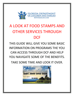 Fillable Online A LOOK AT FOOD STAMPS AND Fax Email Print - pdfFiller