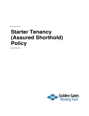 Fillable Online Starter Tenancy Fax Email Print - pdfFiller