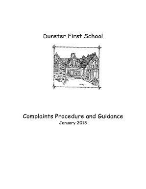 Fillable Online Dunster First School Fax Email Print - pdfFiller
