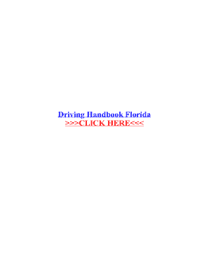 Fillable Online Driving Handbook Florida Fax Email Print - pdfFiller