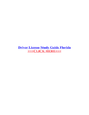 Fillable Online Driver License Study Guide Florida Fax Email Print ...