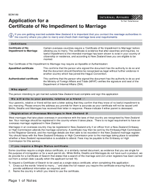 Fillable Online Certificate of No Impediment to Marriage Fax Email ...