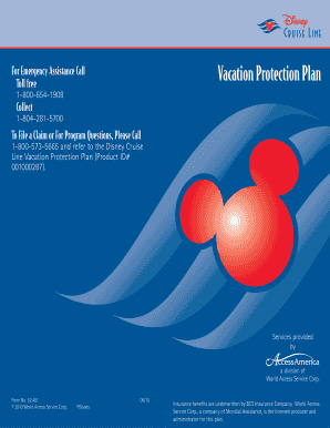 Fillable Online Vacation Protection Plan Fax Email Print - pdfFiller