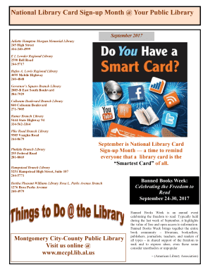 Fillable Online mccpl lib al National Library Card Sign-up Month Your ...
