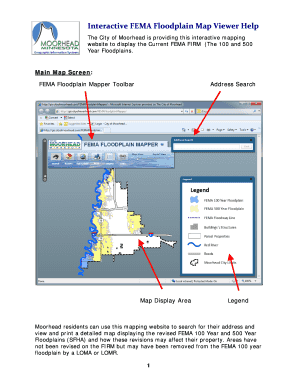Fillable Online Interactive FEMA Floodplain Map Viewer Help Fax Email ...