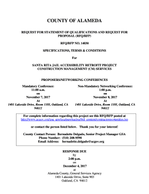 Fillable Online REQUEST FOR STATEMENT OF QUALIFICATIONS AND REQUEST FOR ...