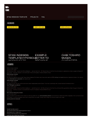 Fillable Online SF330 INDESIGN TEMPLATE Fax Email Print - pdfFiller