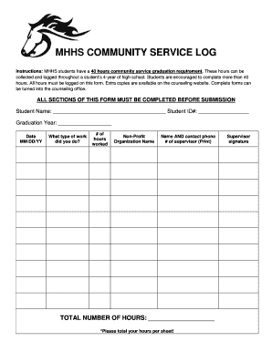 Fillable Online mhhs lammersvilleschooldistrict MHHS COMMUNITY SERVICE ...