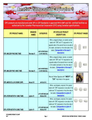 Fillable Online CPC PRODUCT NAMES Fax Email Print - pdfFiller