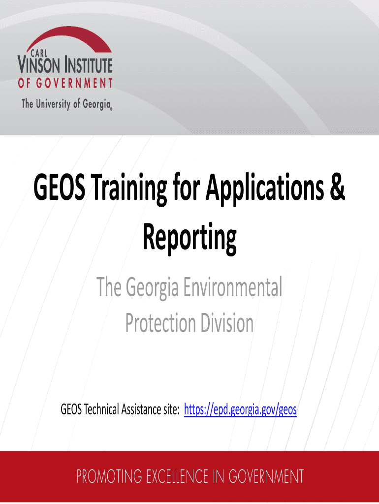 Fillable Online The Georgia Environmental Fax Email Print - pdfFiller