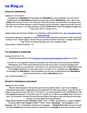 Fillable Online Emoji for blackberry Fax Email Print - pdfFiller