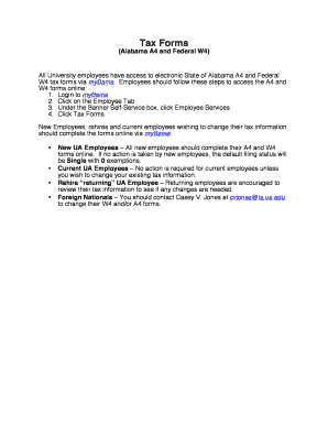 Fillable Online (Alabama A4 and Federal W4) Fax Email Print - pdfFiller