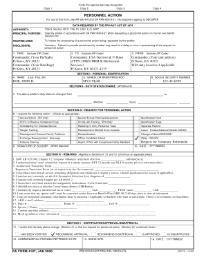 Fillable Online Used by soldier in accordance with DA PAM 600-8-21 when ...