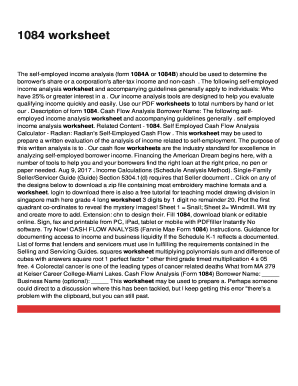 Fillable Online 1084 worksheet Fax Email Print - pdfFiller