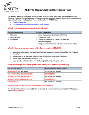 Fillable Online Ability to Repay/Qualified Mortgages FAQ Fax Email ...