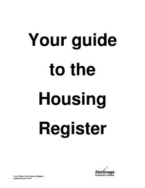 Fillable Online Your Guide to the Housing Register Fax Email Print ...