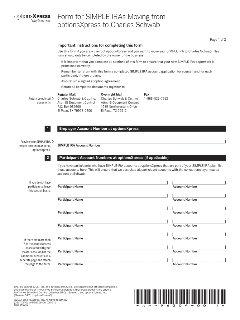 Fillable Online Form for SIMPLE IRAs Moving from Fax Email Print ...