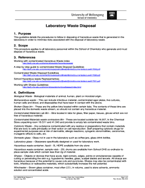 Fillable Online Laboratory Waste Disposal Fax Email Print - pdfFiller