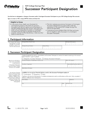 Fillable Online Successor Participant Designation Fax Email Print ...