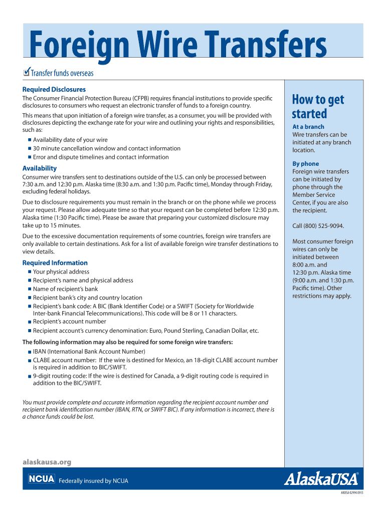 Fillable Online Foreign Wire Transfers Fax Email Print - pdfFiller
