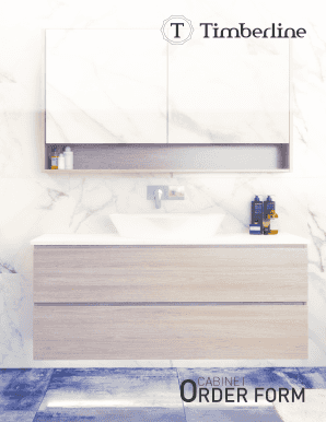 Fillable Online CABINET ORDER FORM Fax Email Print - pdfFiller