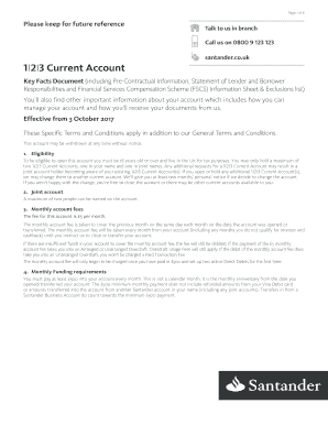 Fillable Online Responsibilities and Financial Services Compensation Scheme (FSCS) Information ...