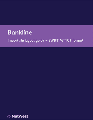 Fillable Online Import file layout guide SWIFT MT101 format Fax Email ...