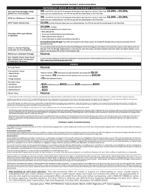 Fillable Online APR for Balance Transfer Fax Email Print - pdfFiller