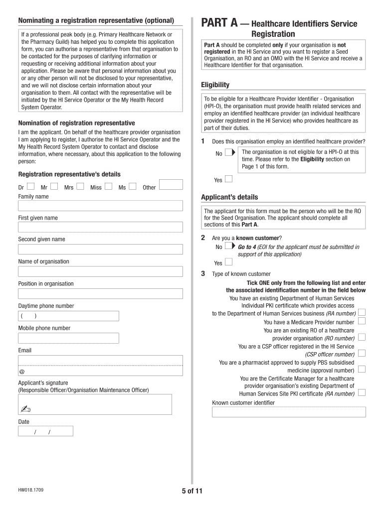 Fillable Online Healthcare Identifiers Service Fax Email Print - pdfFiller