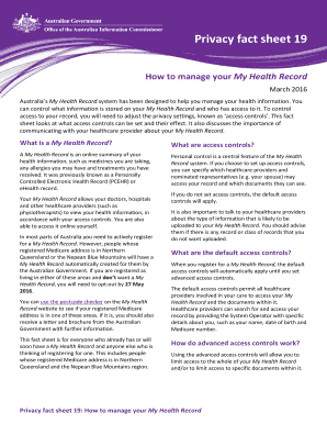 Fillable Online Privacy fact sheet 19 Fax Email Print - pdfFiller