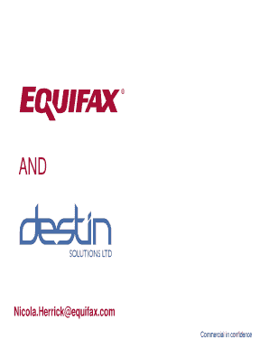 Fillable Online Background to Equifax Fax Email Print - pdfFiller