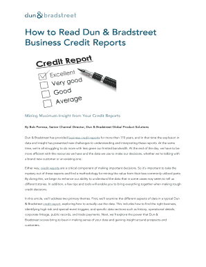 Fillable Online How to Read Dun & Bradstreet Fax Email Print - pdfFiller