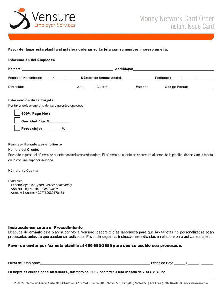 Fillable Online Instant Issue Card Fax Email Print - pdfFiller