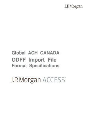 Fillable Online Global ACH CANADA Fax Email Print - pdfFiller