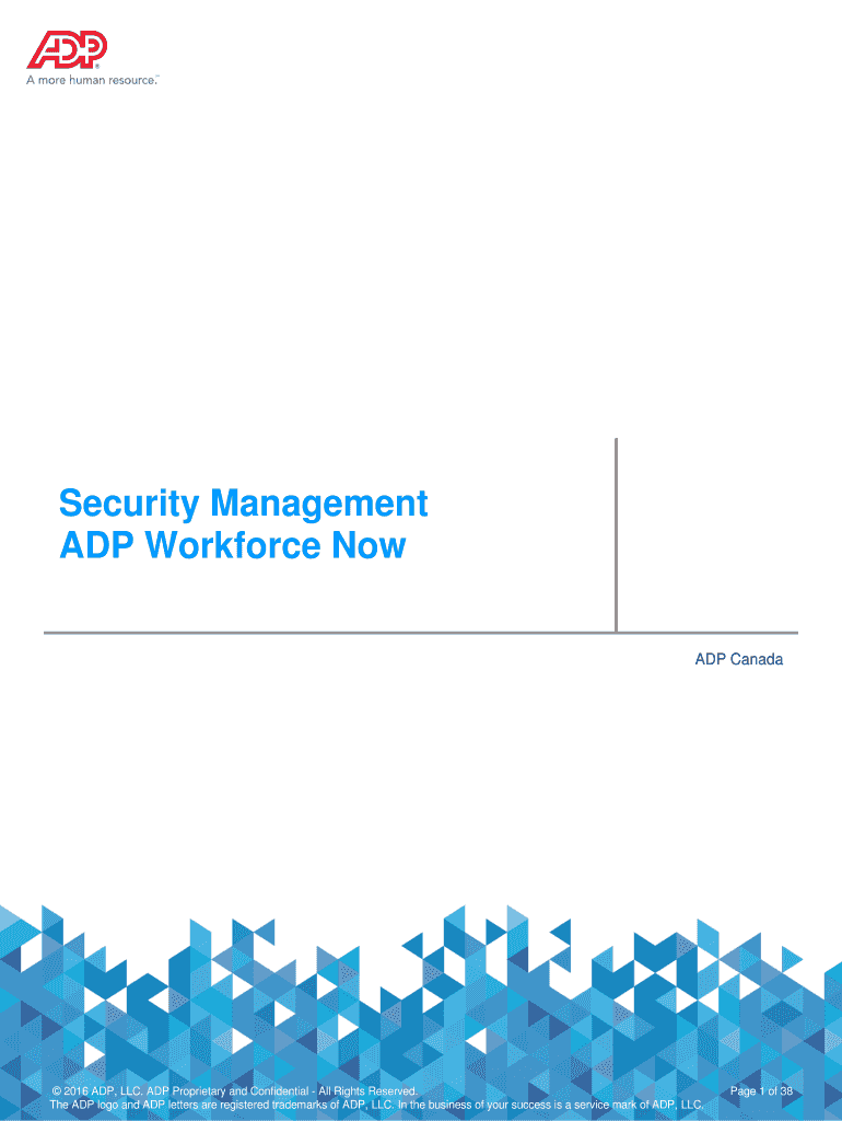 Fillable Online ADP Canada Fax Email Print - pdfFiller