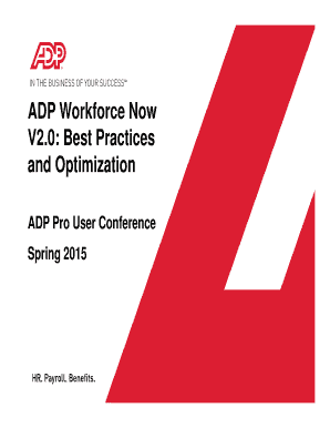 Fillable Online ADP Pro User Conference Fax Email Print - pdfFiller