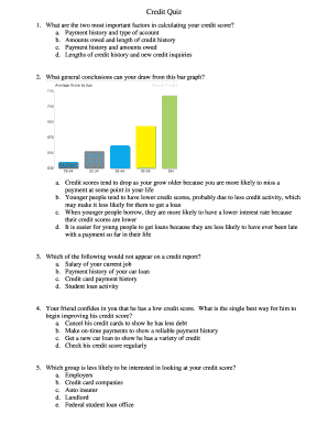 Fillable Online Credit Quiz Fax Email Print - pdfFiller