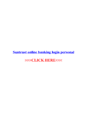Fillable Online Suntrust online banking login personal Fax Email Print ...