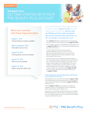 Fillable Online PNC BENEFIT PLUS ACCOUNT Fax Email Print - pdfFiller
