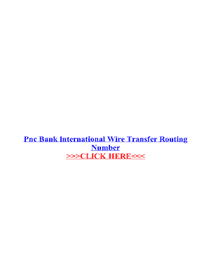 Fillable Online Pnc Bank International Wire Transfer Fax Email Print ...